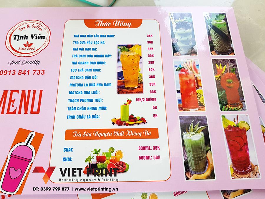 In Menu Biên Hòa Đồng Nai - In Thực Đơn Quán Ăn, Nhà Hàng, Cafe...In ...