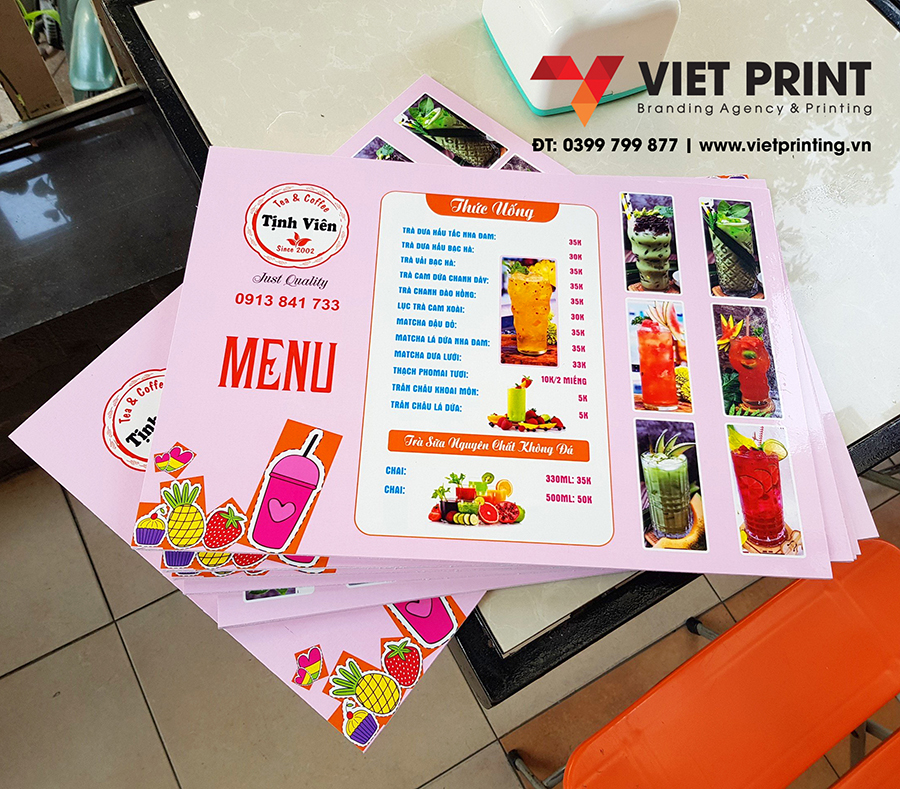 In Menu Biên Hòa Đồng Nai - In Thực Đơn Quán Ăn, Nhà Hàng, Cafe...In ...